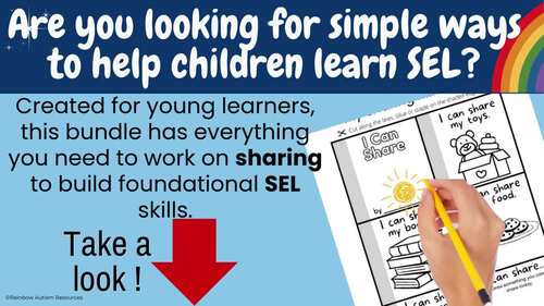 Sharing SEL Bundle for PreK–3rd Autism Social Skills "I Can Share"