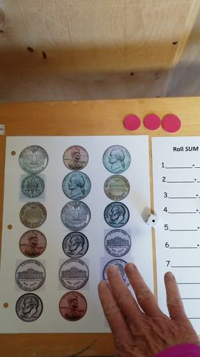 1,2,3 Roll SUM Money- Games adding coins includes Google Jam Boards