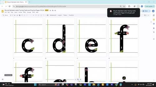 Lowercase Letter Formation Practice Sheets | Alphabet Tracing Cards ...