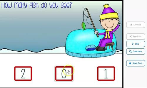 Winter Counting Icicles and Fish BOOM Activity for Preschool and Kinders
