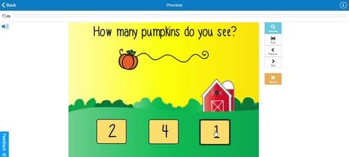 Fall Counting (Boom Cards) by Miss Burford | TPT