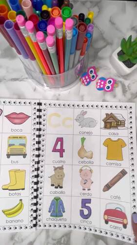 Picture Dictionary in Spanish | Diccionario Ilustrado | Vocabulario en ...