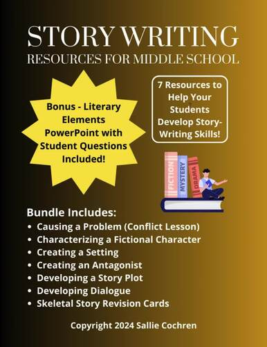 Story Writing Bundle of Creative Writing Resources for Middle School