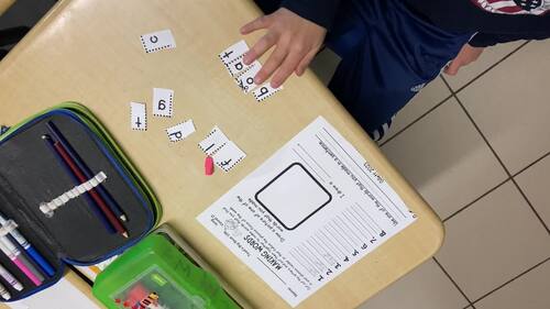 Making Words/ Short a Word Families- Movable letters/Easel Activity w ...