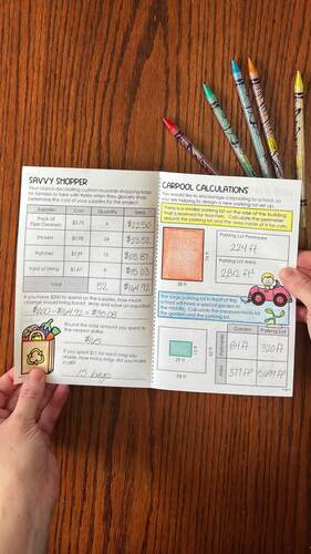 Earth Day 4th Grade Mini Math Project Measurement April by Tanya Yero ...
