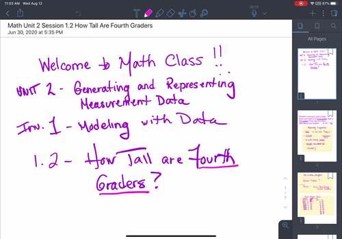 Video lessons to go along with 4th Grade Math - TERC Investigations UNIT 2