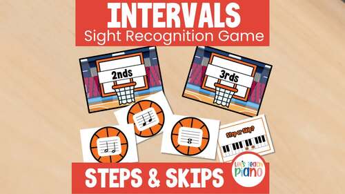 Basketball Music Interval Recognition Game Steps Skips 2nds 3rds