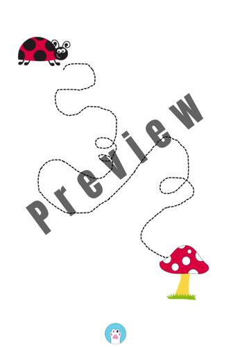 Ladybugs Tracing & Lacing by Little Paws Resources | TPT