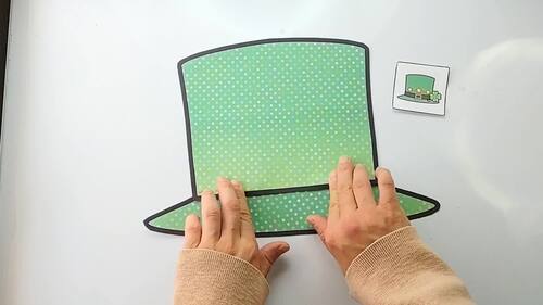 Leprechaun Hat Craft St. Patricks Day Cut & Paste Activity Coloring ...