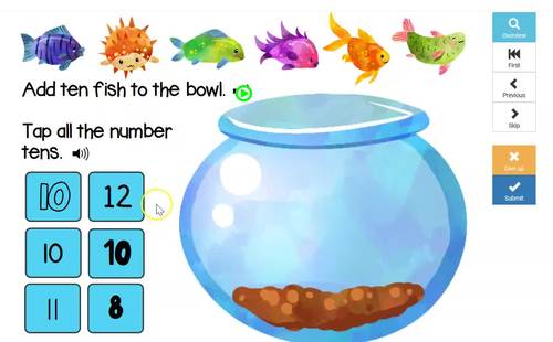 Fish Bowl Counting Numbers 0-20 Number Recognition Distance Learning
