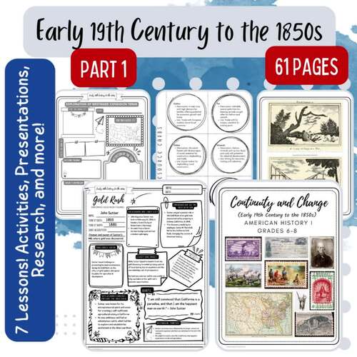 American History Westward Expansion Bundle by Decadence School House