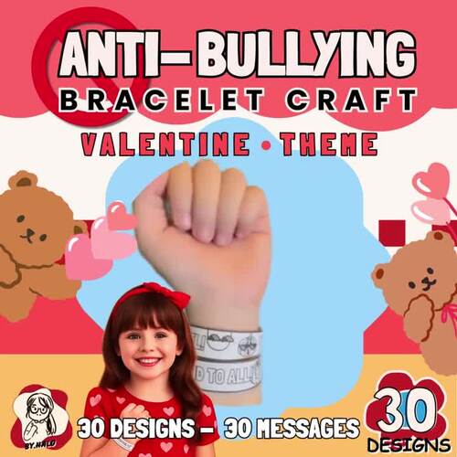 Anti-Bullying Bracelet Craft | Valentine Kindness Wristbands | SEL Activity