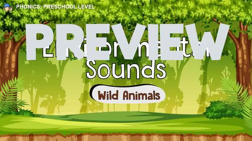 Phonics Environmental Sounds | Wild Animal Sounds Kiosk Slideshow (ppsx).