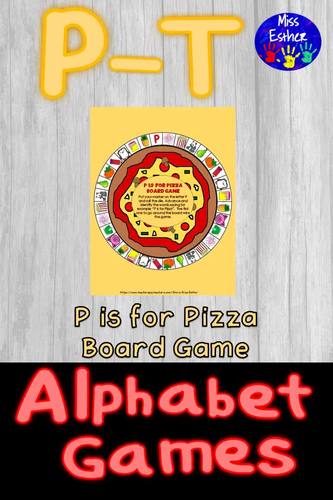 P to T Initial Sounds - Five Different Alphabet Games by Miss Esther