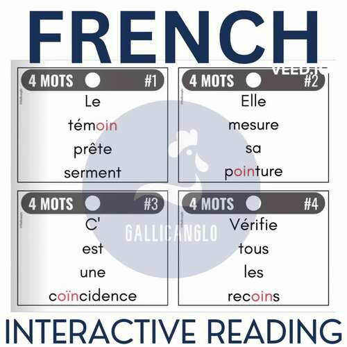 FSL FRENCH Reading fluency activities Lecture et fluence passages with ...
