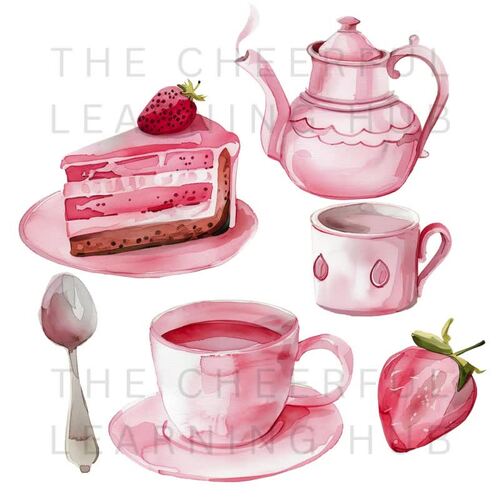 Mother's Day PNG Clipart - Pink Cakes Flowers Tea Happy Mother's Day ...