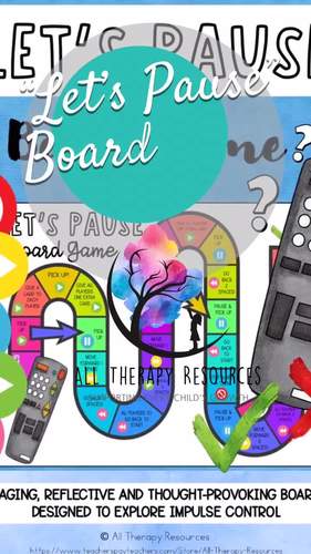 Impulse Control Anger Management Game - "Let's Pause" by All Therapy ...