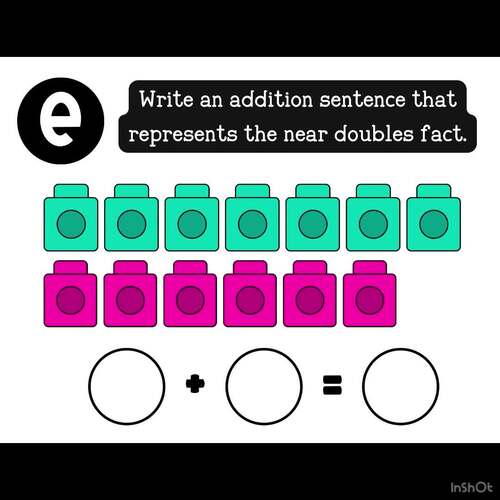Mental Math: Near Doubles to 10 Task Cards – Addition & Subtraction Bundle
