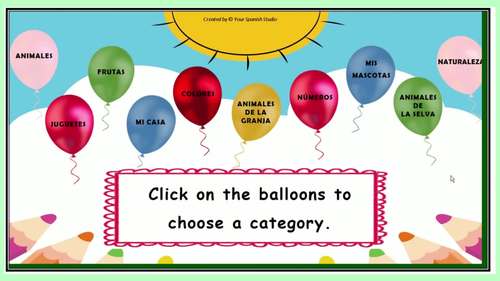 Kids Sudoku Bilingual Spanish and English interactive Game No-Prep