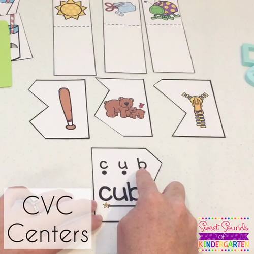 Word Family Centers {CVC Words and Word Family Practice} | TPT