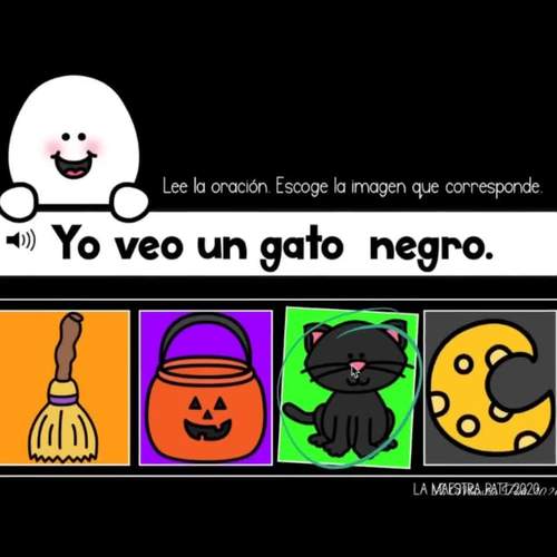 Boom Cards in Spanish- Oraciones revueltas- Halloween | TPT