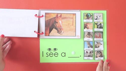 Farm Faces Interactive Book and Sentence Formulation, Speech Therapy ...