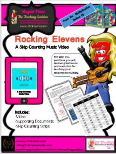 Multiplication Nation Skip Counting Video Eleven Times Tables | TPT