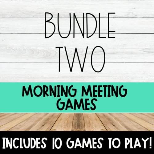Morning Meeting Games and Activities | Digital BUNDLE TWO | Fun Friday