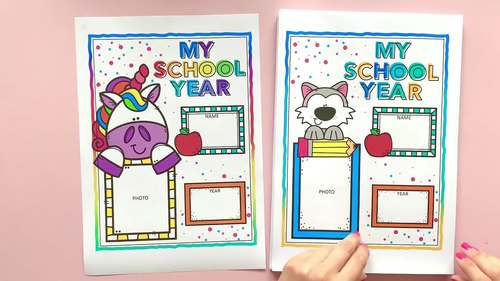 MY SCHOOL YEAR - Worksheets and activities by Lisa's Kindergarten Class