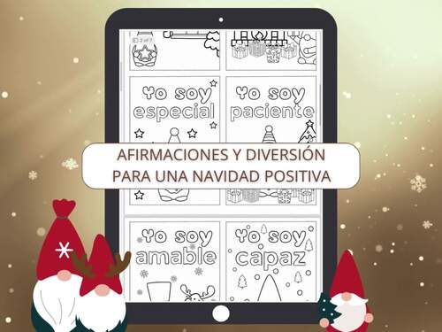Christmas Affirmations - Colouring Pages in Spanish for Kids by Lulu ...