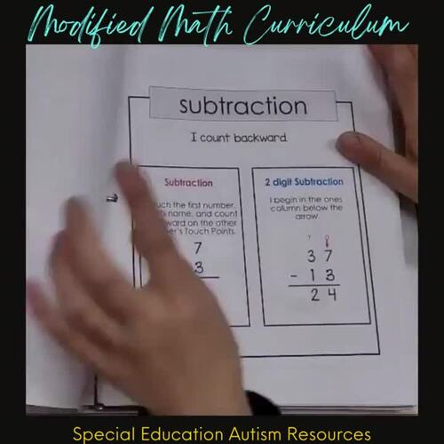 Simple Math Worksheets for Special Education Math Curriculum | TPT