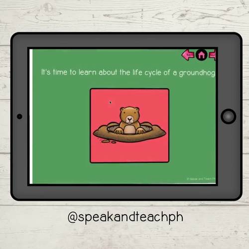 Groundhog Day Language Activities No Prep Speech Therapy Boom Cards™