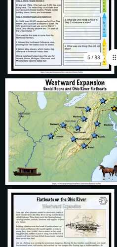 Westward Expansion, Civil War | Mega Pack: 88 Worksheets Sheets 4th Grade