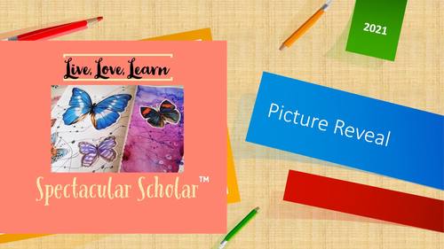 Picture reveal | Mystery Game | Guess the image | 20 images | PowerPoint