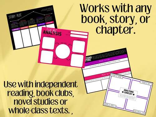 Literary Graphic Organizers | 11 No-Prep Print & Digital ELA Tools