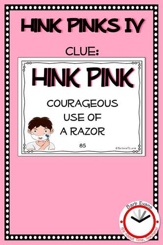 Word Riddle Puzzles | Hink Pinks IV | Critical Thinking & Vocabulary ...