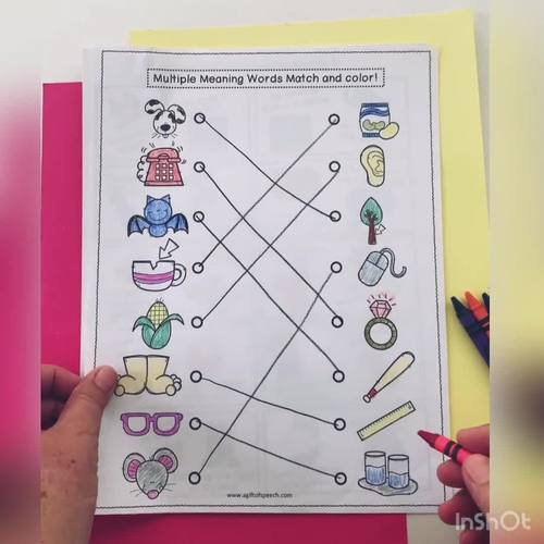 Multiple Meaning Words NO PREP Homonyms Speech Therapy Activities