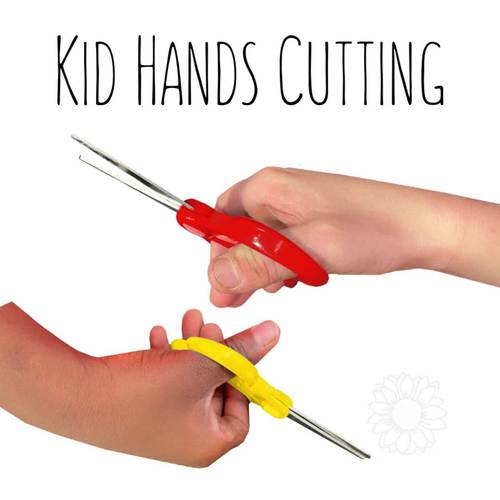 Kid Hands Cutting with Scissors | Mockup Scene Creator Movable Supplies ...