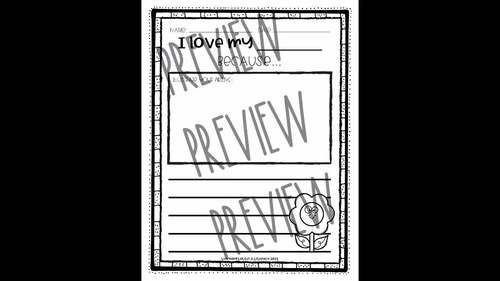 Mother's Day Writing Activity All About My Mom May Writing Bundle