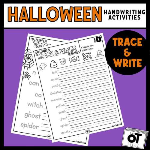HALLOWEEN HANDWRITING by the OT files | TPT