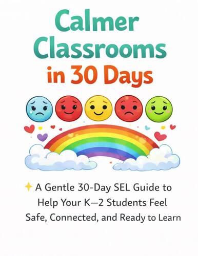Social Emotional Learning Activities | 30-Day SEL Calm Corner PreK–2