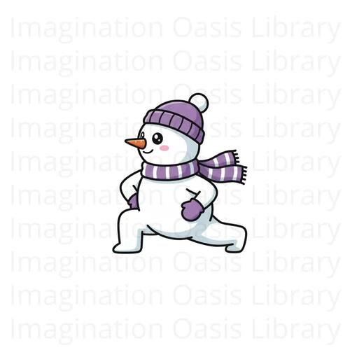 Brain Break Snowmen Activities Mini Clipart for Movement and Engagement