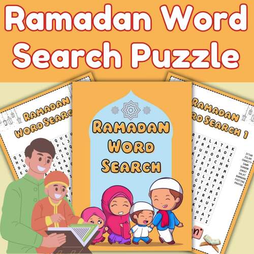 Ramadan Word Search Puzzle worksheet - ramadan activities | TPT