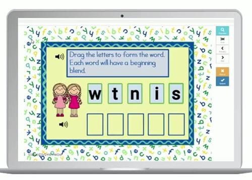 Forming Words with Blends (BOOM CARDS) by Living and Loving Primary