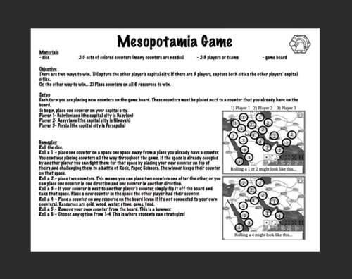 Mesopotamia | 14 Reading Passages & Strategy Game | Sumerians, Babylon ...