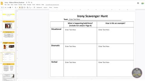 Meme Project for Any Text, Printable and Digital by Julie Faulkner