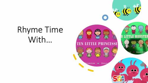 Ten Little ... Rhyme Time Bundle! PowerPoint AND Worksheet | TPT
