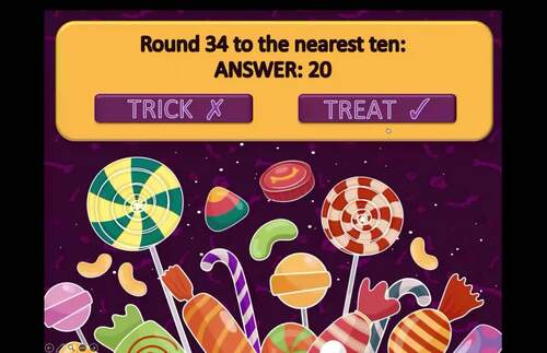 Halloween Rounding for Grade 4 | Trick-or-Treat Digital Math Game