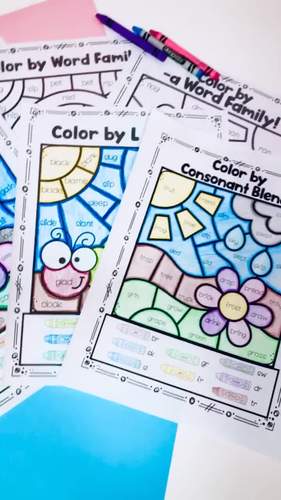 Phonics Skills Color by Code by Teaching with Heart Store | TPT