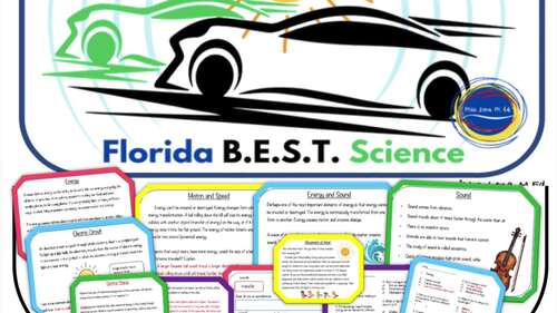 Energy and Motion 4th Grade Florida B.E.S.T. Science Unit Topic 4 by ...